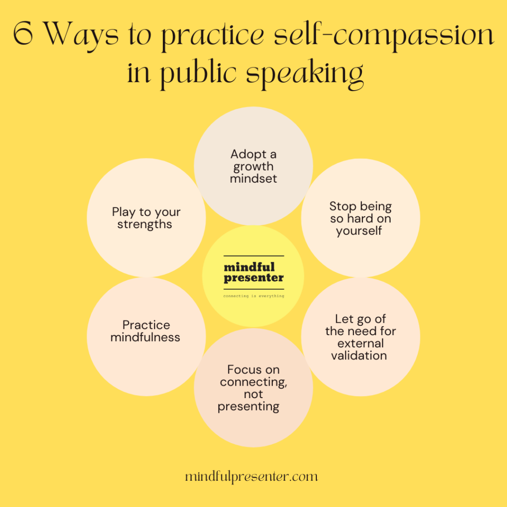 Self-compassion opens the door to public speaking success