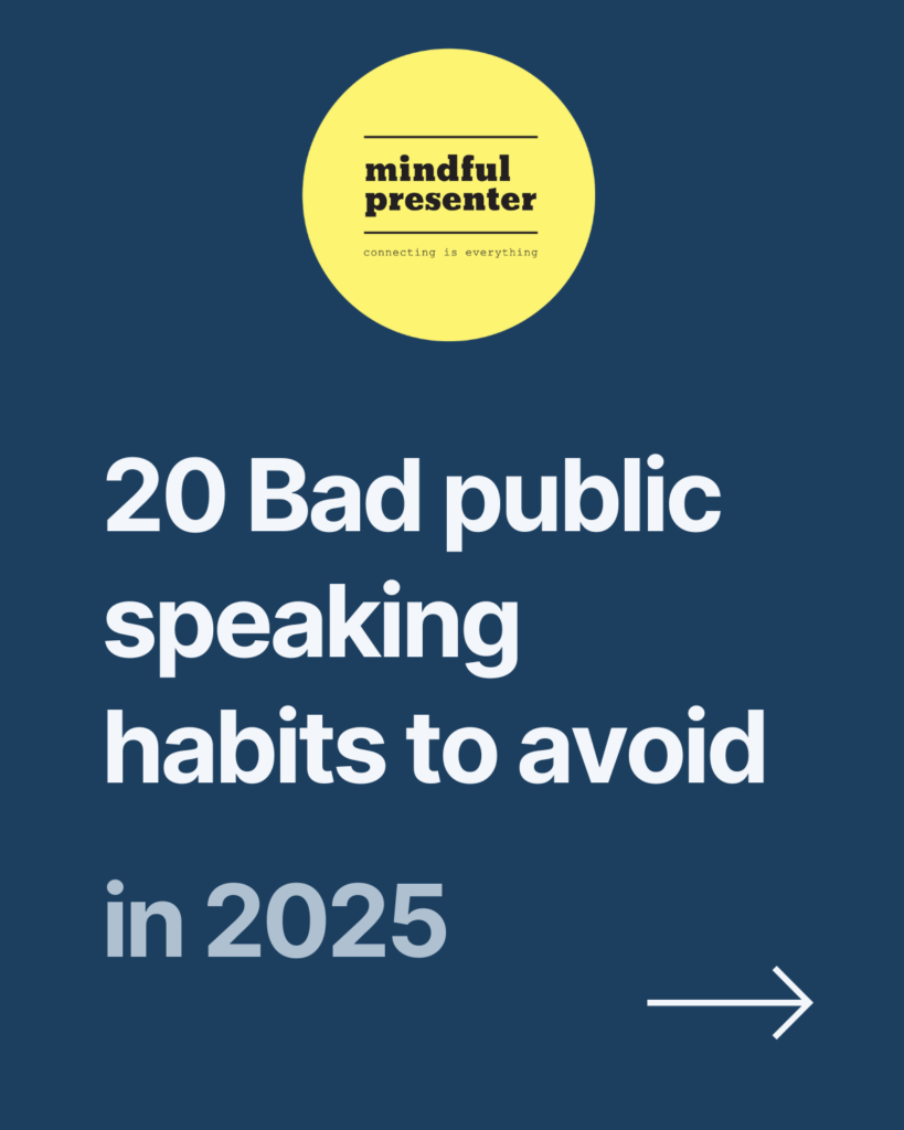 20 Bad public speaking habits to avoid in 2025